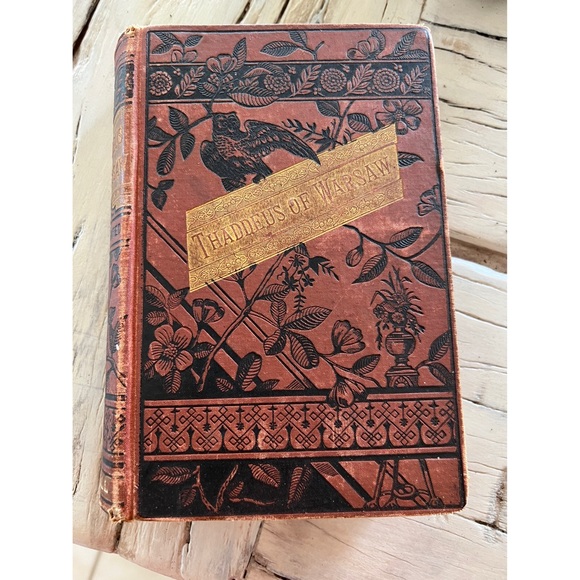 Accents | Antique Book Thaddeus Of Warsaw By Miss Jane Porter 180s ...